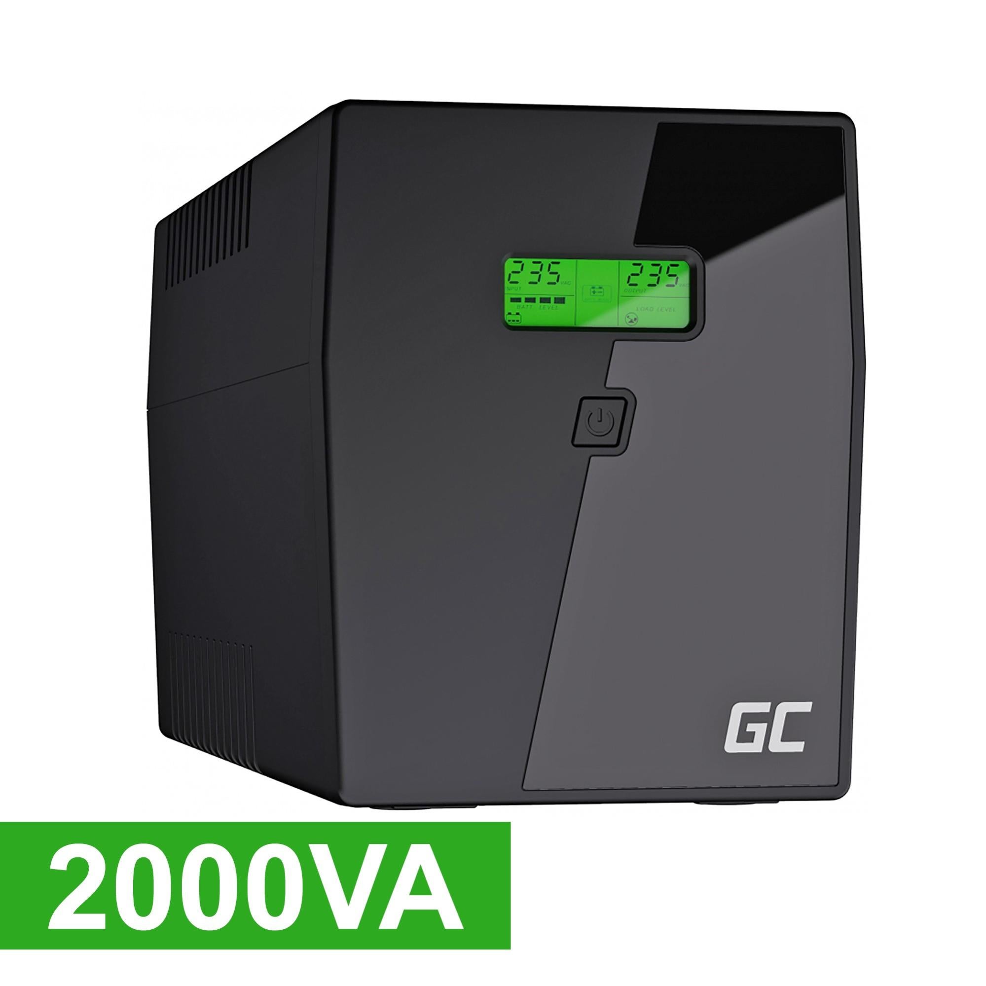 UPS GREEN CELL 2000VA 1200W LCD GRUPPO CONTINUITA' PROTEZIONE COMPUTER ...