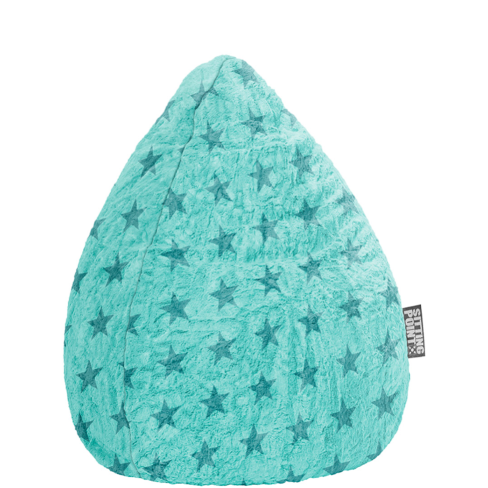 Pouf Fluffy Stars XL Turquoise | Leroy Merlin