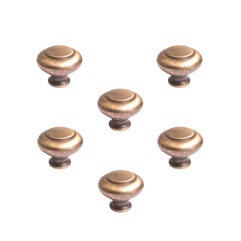 6 Un. POMOLI Maniglie Mobile ottone opaco per Cassettiera - Diametro ...