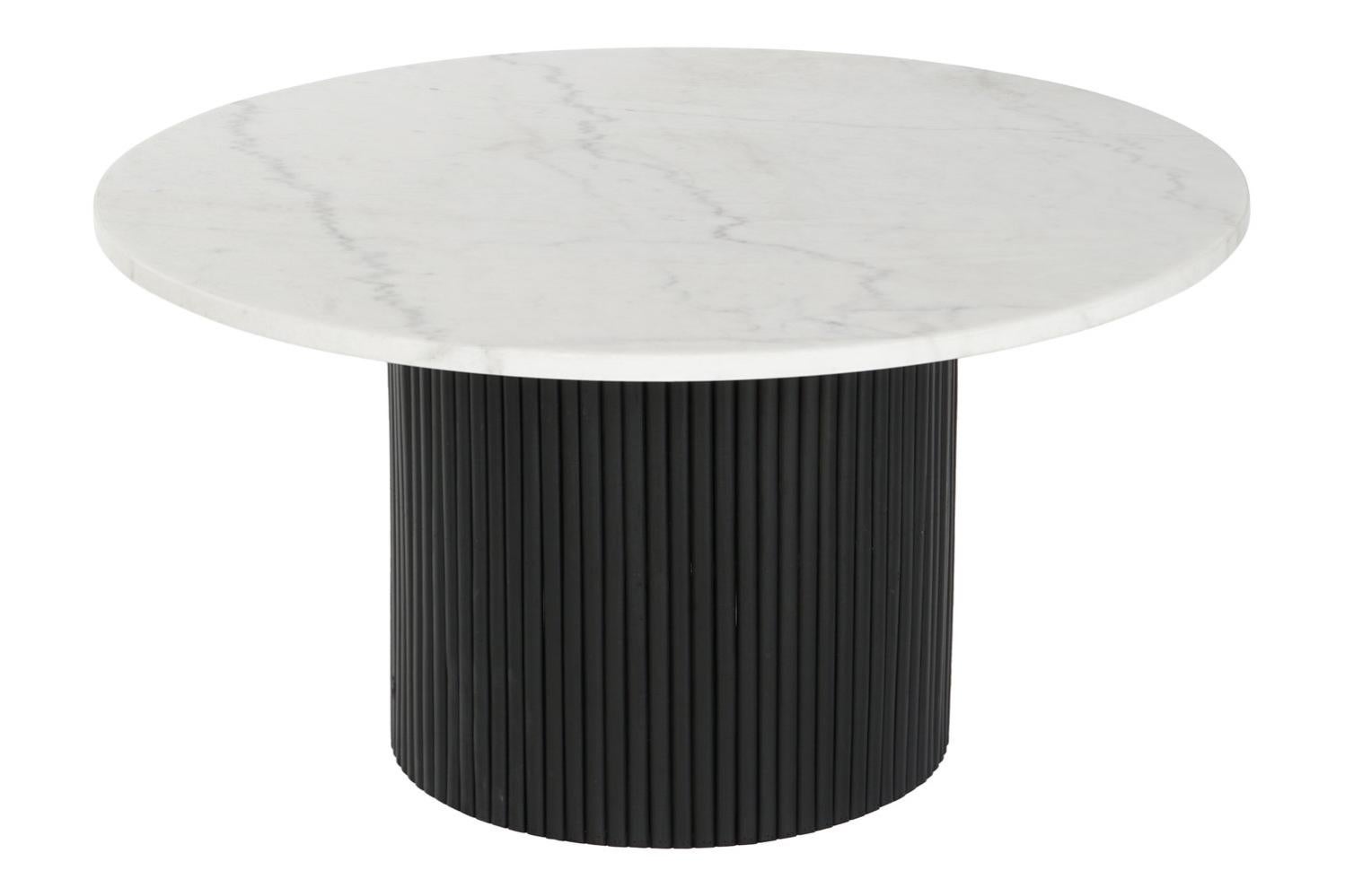 Table Centrale Marbre Mdf 80x80x42 Blanc | Leroy Merlin