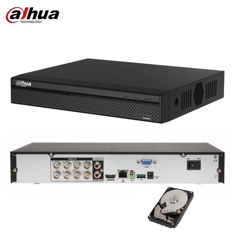DAHUA DVR 8 CANALI XVR5108HS-4KL-X 8 MPX ULTRA HD 4K 5IN1 P2P HD 2 TB ...