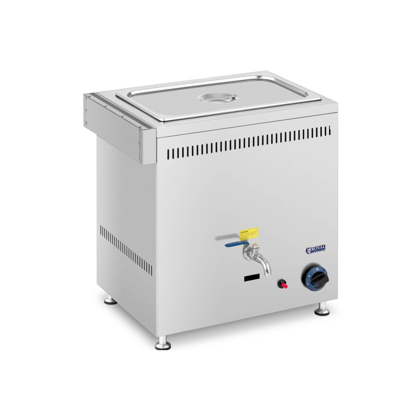 Bain-Marie À Gaz Comptoir Chaud Professionnel 3300W 1 Bac GN G30 Inox ...