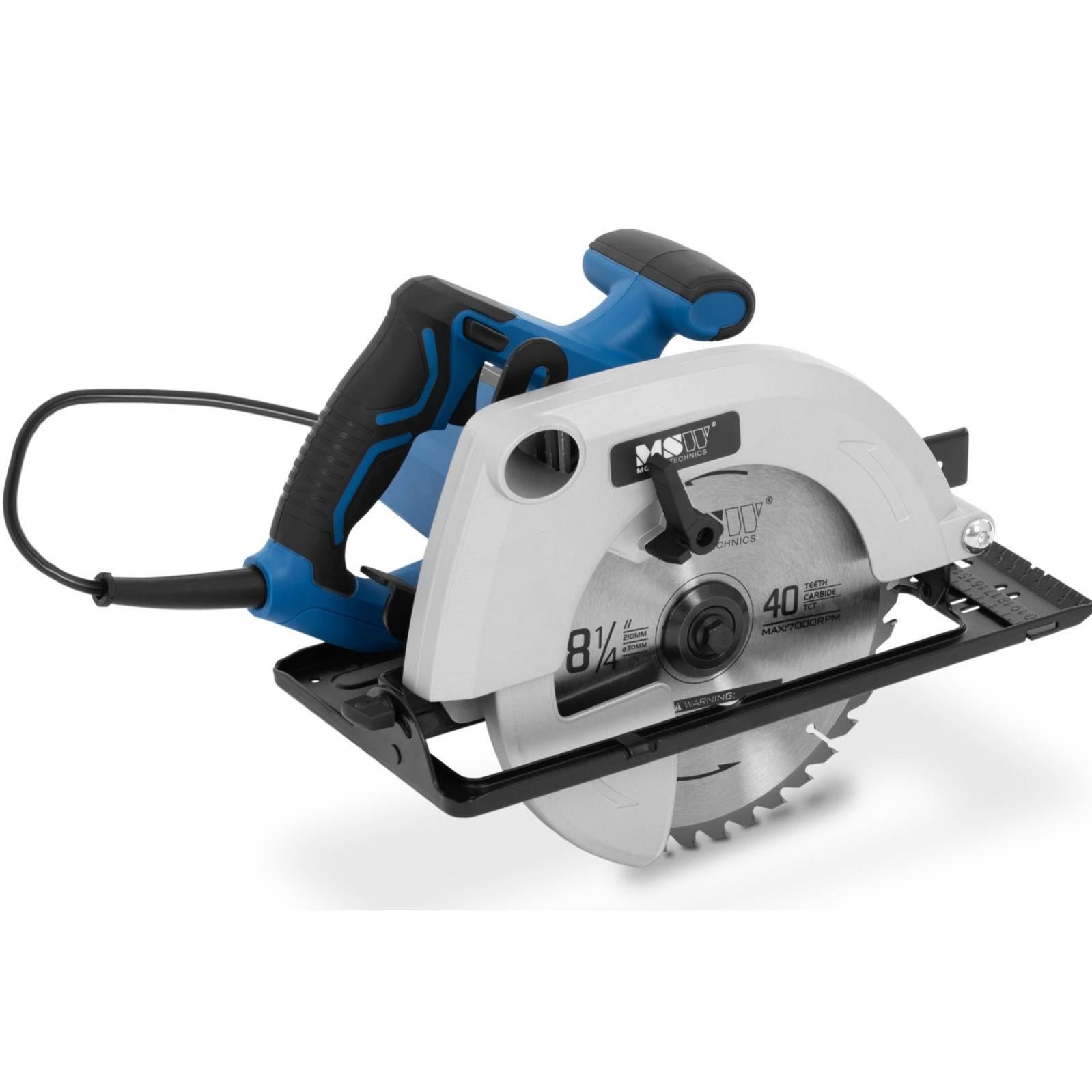 Sierra circular de mano - 2000 W - 4500 rpm - Ø 210 mm - 0 - 45 ...