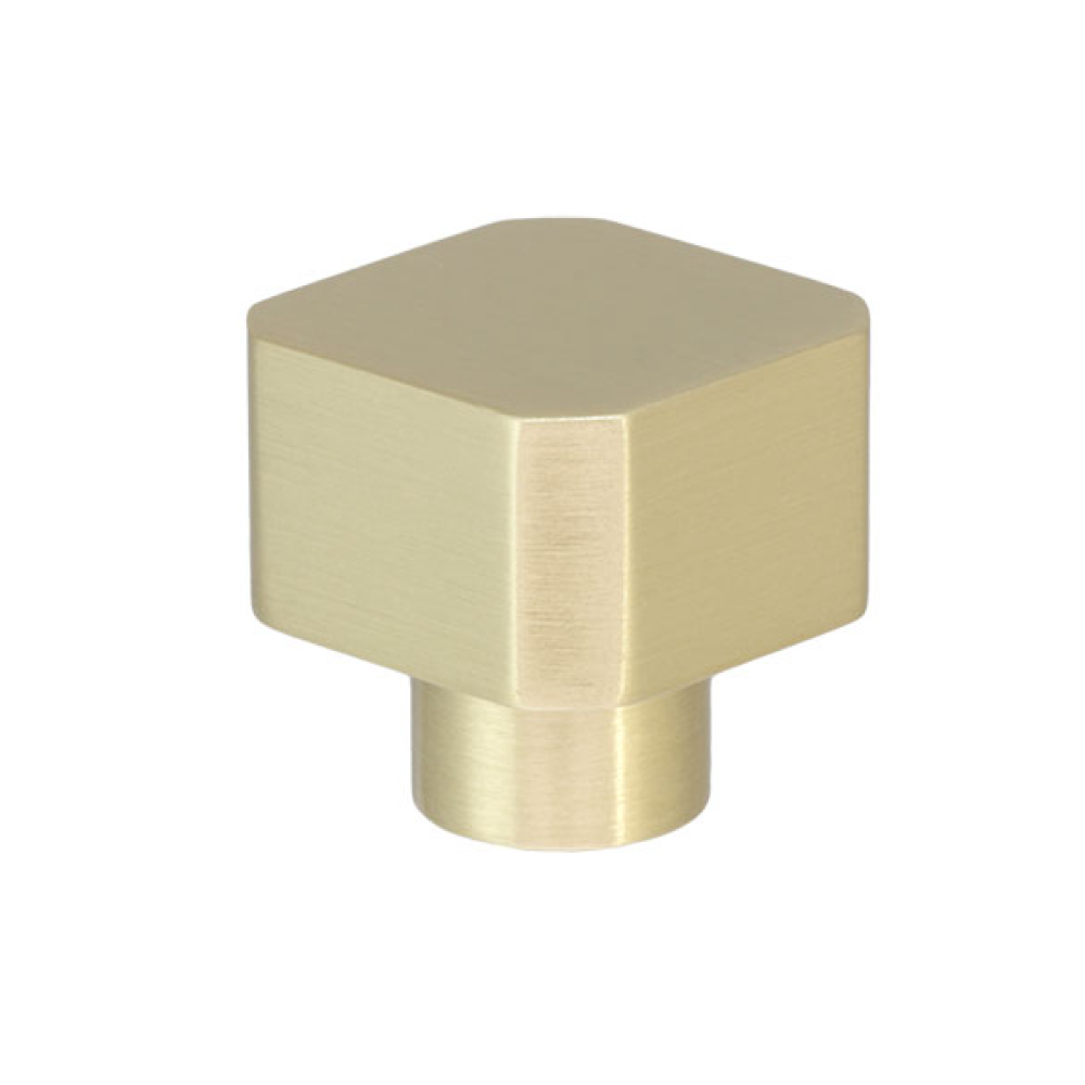 Bouton carré pour meubles en laiton finition mate 20x20, Evi Herrajes ...