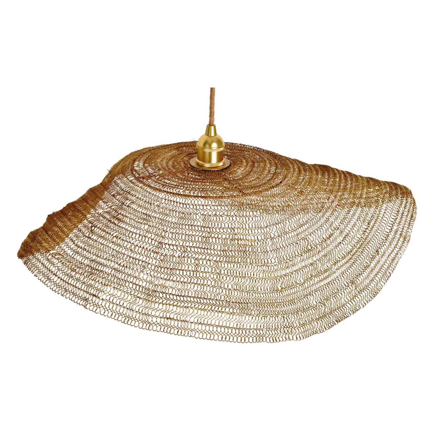 Abat-jour en maille métallique - Doré - Ø 70 cm - Métal | Leroy Merlin