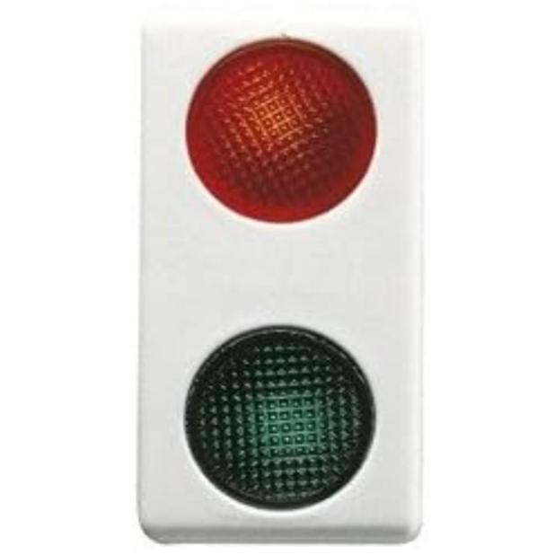 GEWISS - SPIA SEGNALETICA DOPPIA ROSSO/VERDE 230V SY/WT GW 20607 ...