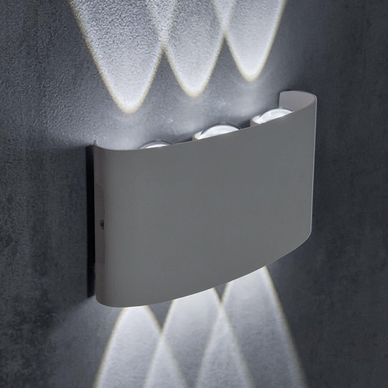 Applique led da parete doppia luce ip65 muro esterno 16W lampada ...