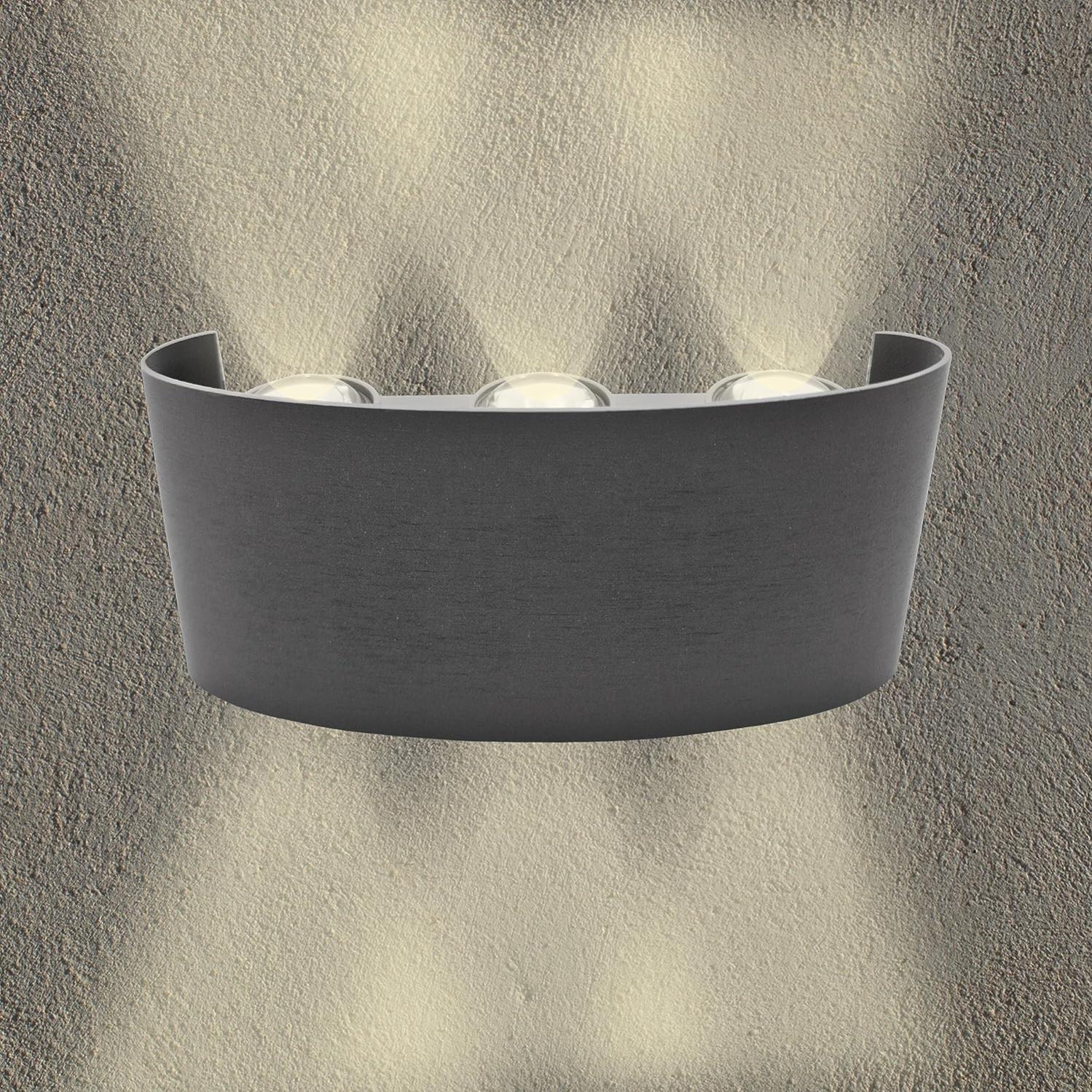 Applique led da parete doppia luce ip65 muro esterno 16W lampada ...