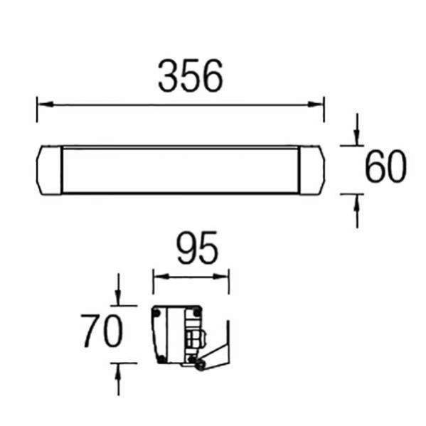 Applique linéaire LED CONVERT 12W 35cm 863lm | Leroy Merlin