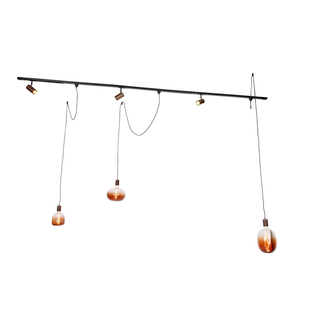 Système de rail luminaire plafond compatible pour led - monophasé avec ...