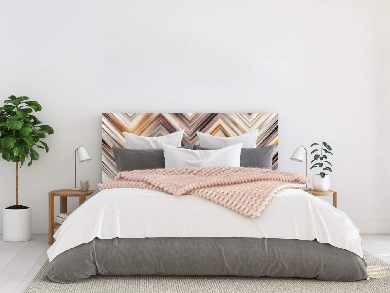 Oedim Cabecero Cama PVC Impresión Digital sin Relieve Zigzag 200x60cm ...