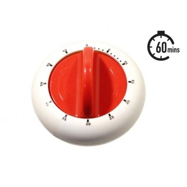 CONTAMINUTI TIMER MECCANICO CON SUONERIA PER CUCINA 60 MINUTI (NO ...