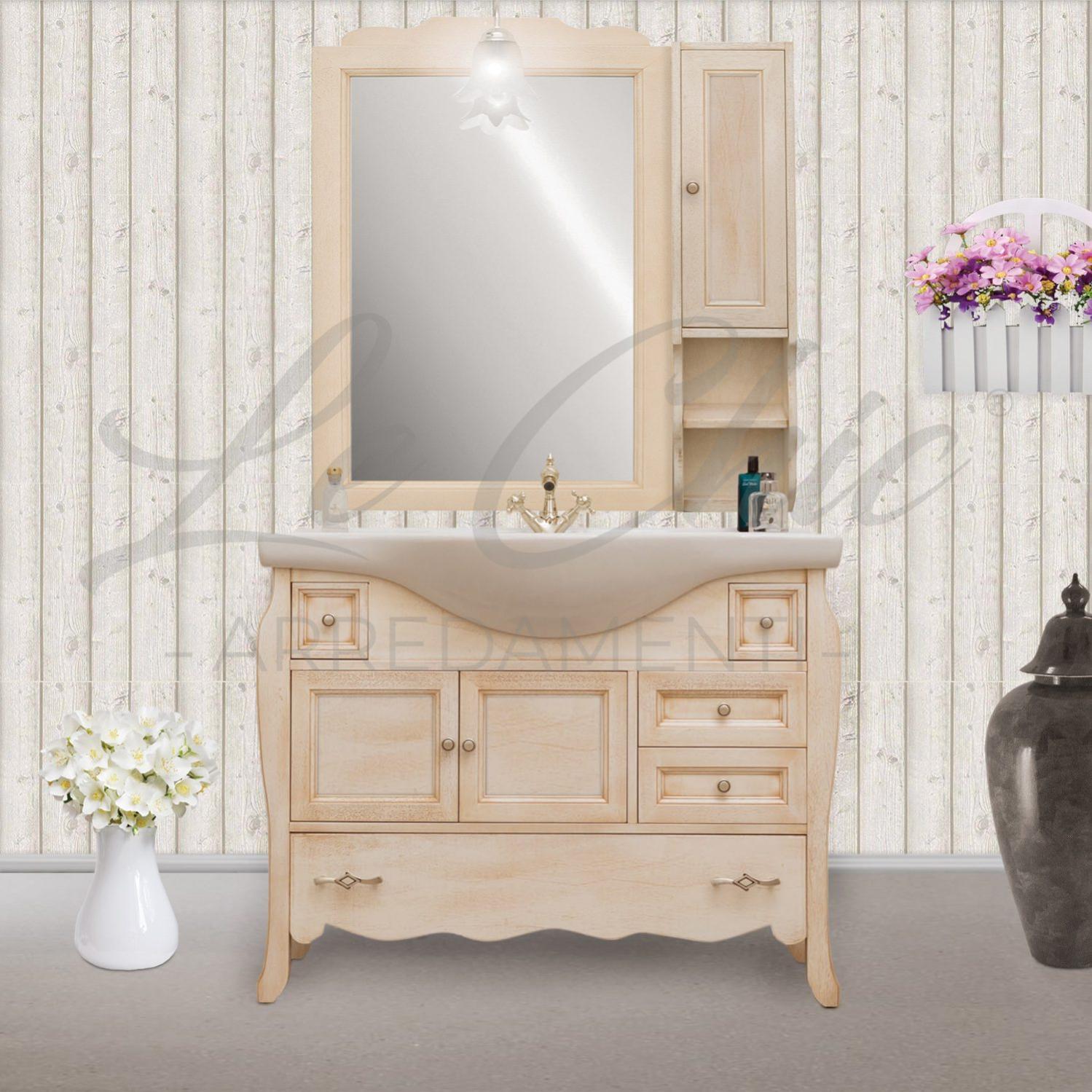 Mobile bagno decapè avorio | Leroy Merlin