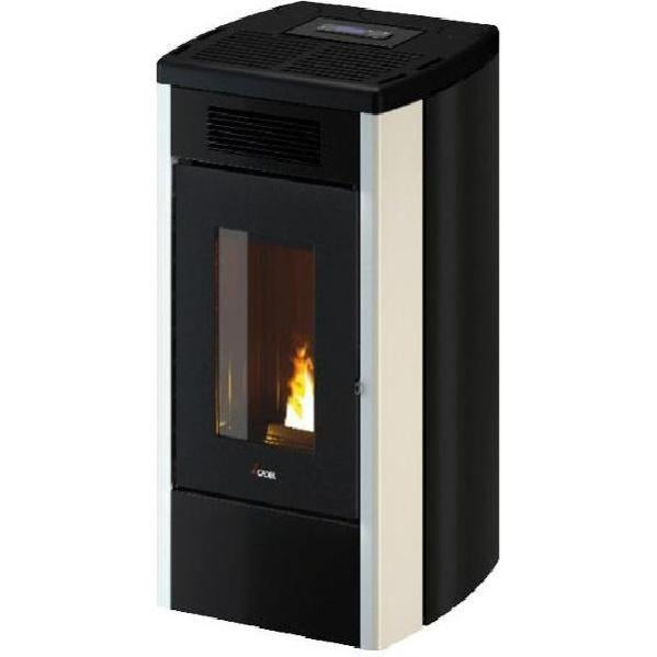 Cadel 7022183 Stufa a Pellet 14 kW Ventilata serbatoio 23 Kg con WiFi Bianco | Leroy Merlin