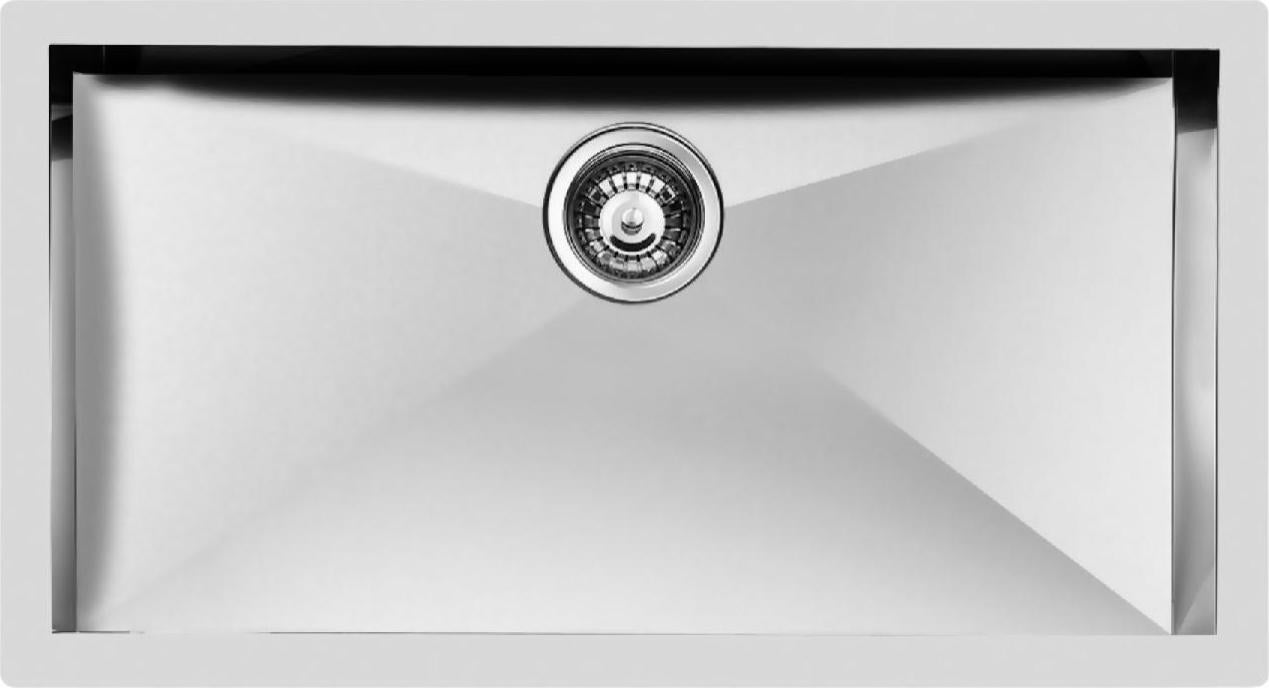 FOSTER Lavello Cucina 1 Vasca Incasso Filotop 86 cm Inox Spazzolato ...