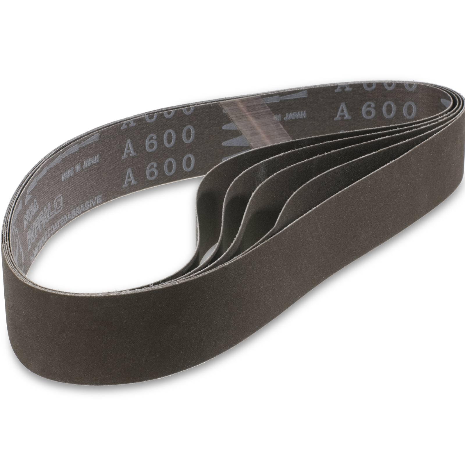 5Pcs Ponçage Bande Abrasives Ponceuse Polissage Papier De Verre Mix 600 ...