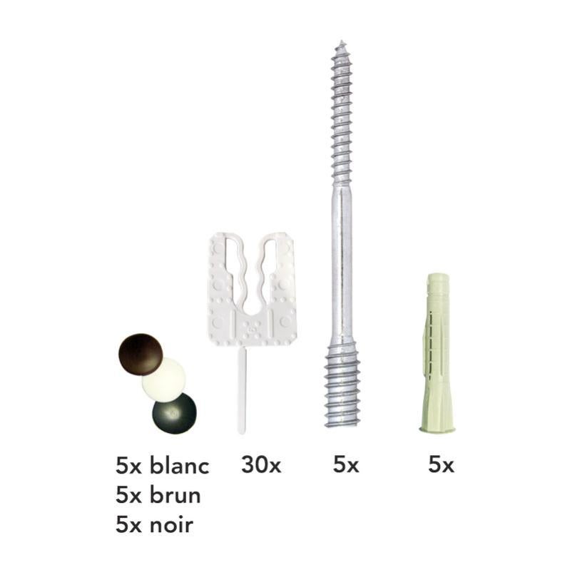 Kit de fixation pour pose en tunnel et en feuillure - | Leroy Merlin