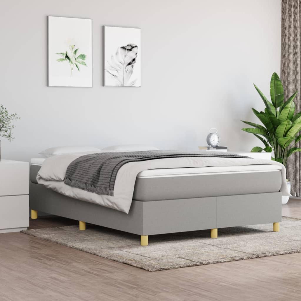 Rete per letto Tessuto grigio chiaro 140x200 cm | Leroy Merlin