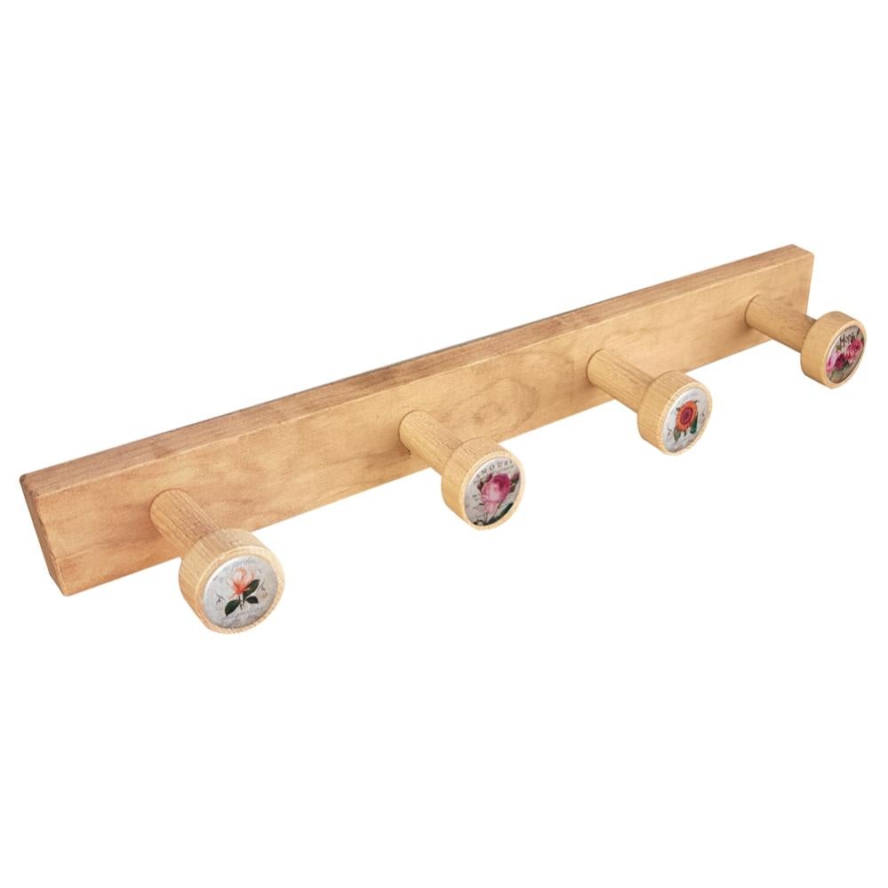 APPENDIABITI da Parete Posti faggio invecchiato flores Vintage Retro ...