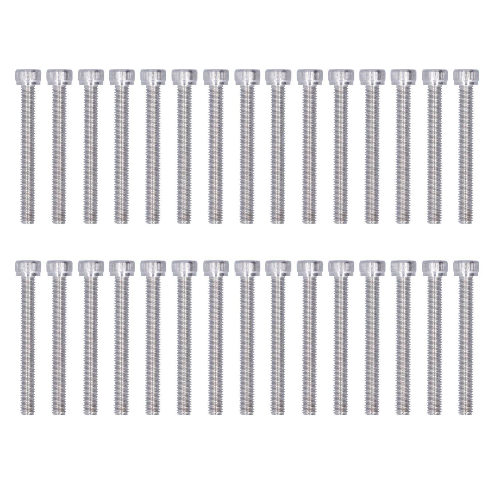 Lot de 30 vis à tête cylindrique m5 en acier inoxydable a2 | Leroy Merlin