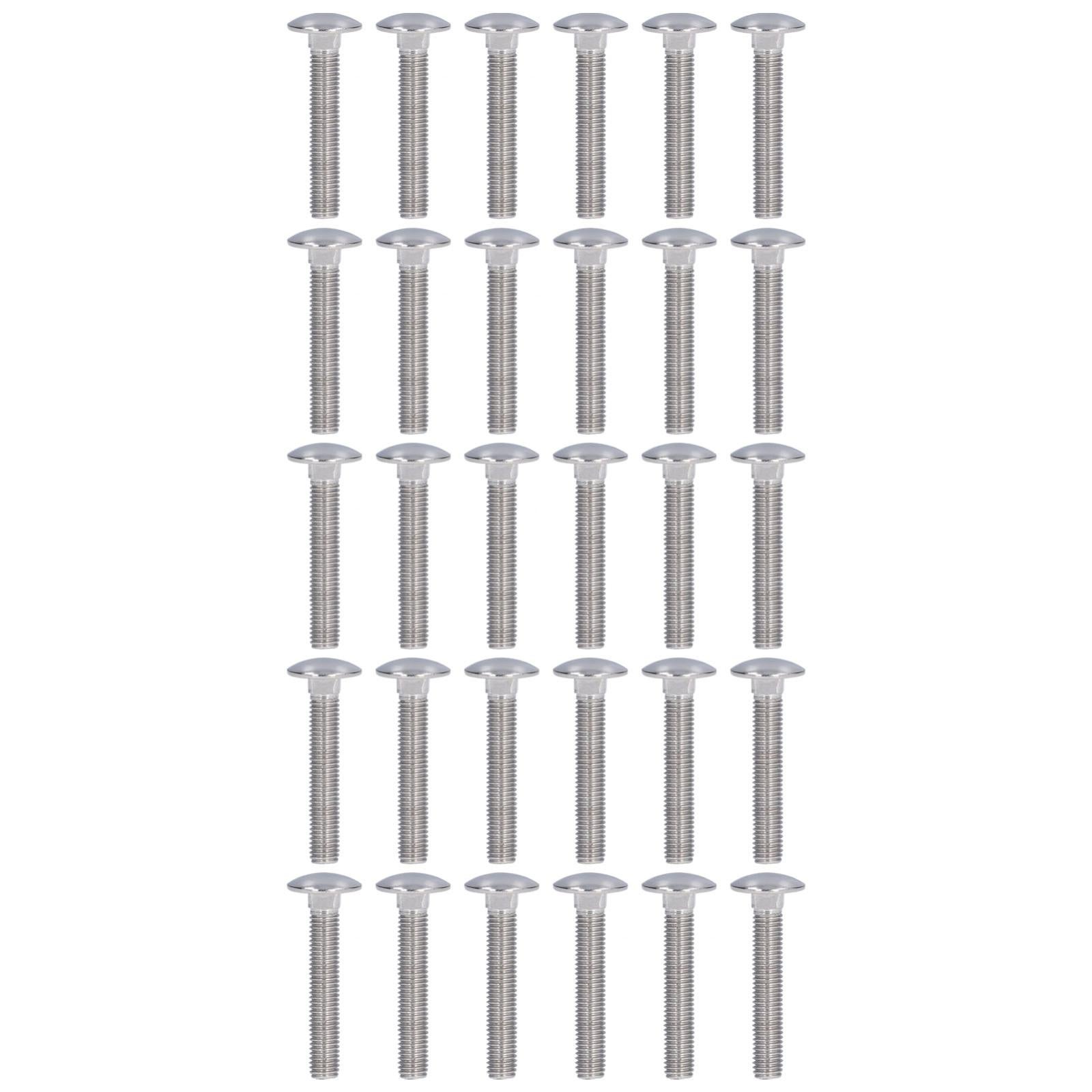 30pcs boulons à tête ronde et carrée en acier inoxydable m10x55 | Leroy ...