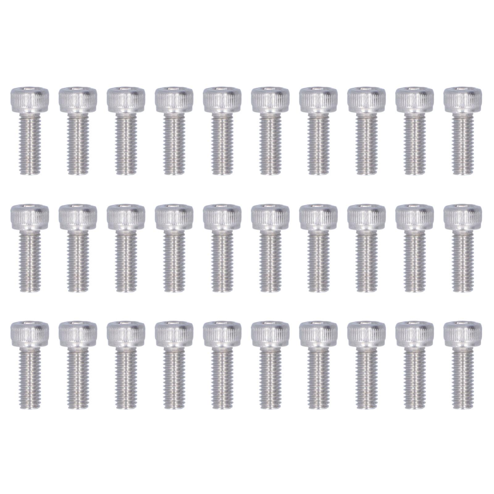 Lot de 30 vis à tête hexagonale cylindrique m5 en acier inoxydable a2 | Leroy Merlin