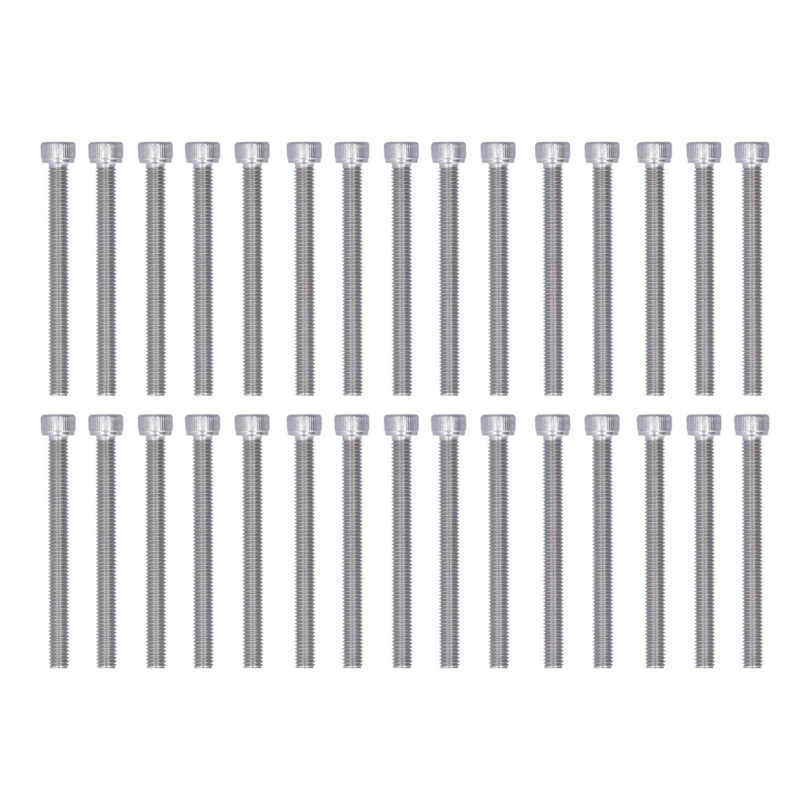 30pcs boulon à tête cylindrique à six pans creux en acier inoxydable a2-70 | Leroy Merlin