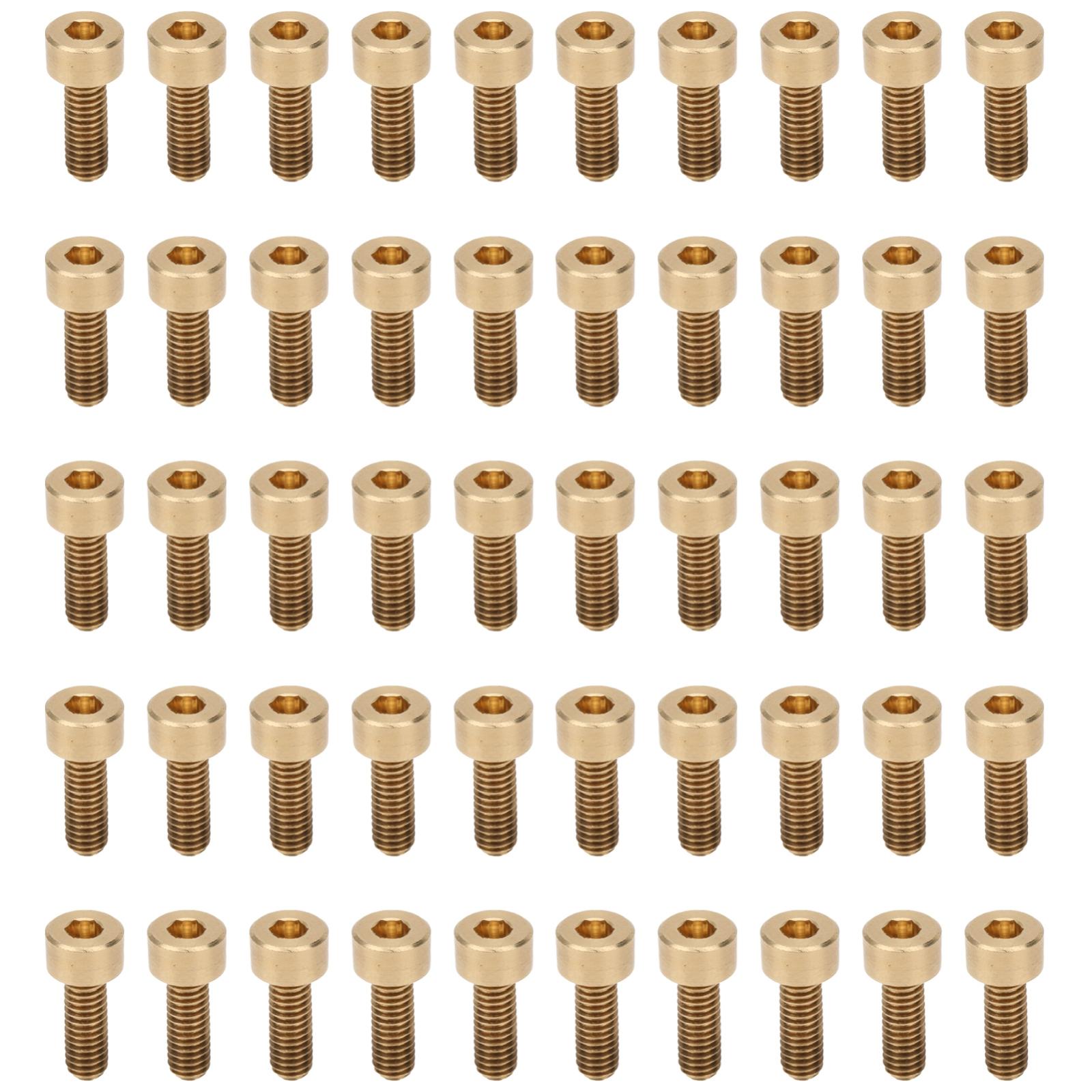 Vis 50 pièces cap vis à douille à six pans en cuivre matériel: cuivre ...
