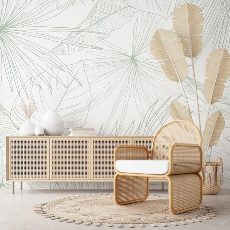 Papier Peint Panoramique Floral Vert - 99DECO - L336xH270cm | Leroy Merlin Papier Peint Panoramique Floral Vert - 99DECO - L336xH270cm | Leroy Merlin