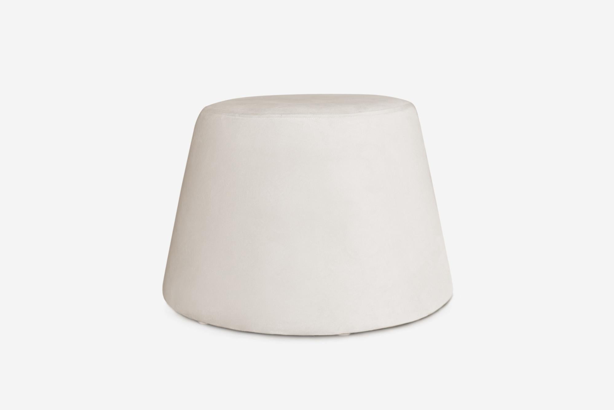 PUFF DESIGN BEIGE Ø46X33CM | Leroy Merlin