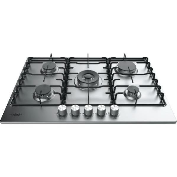 Hotpoint Ariston PPH 75P D/IX Piano Cottura 5 Fuochi a Gas Incasso 75 ...