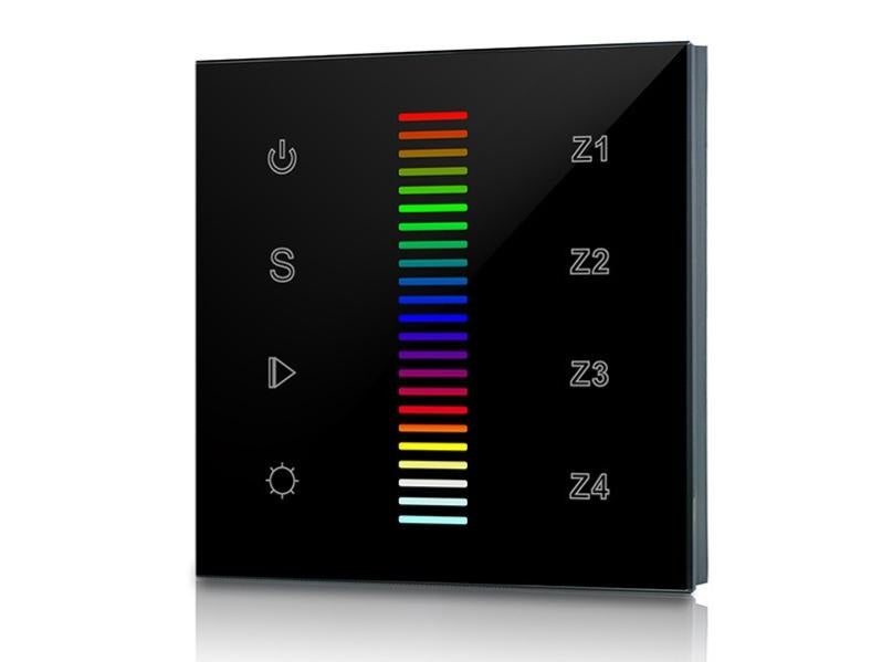 Panel de control táctil "Sunricher" - 4 zonas - RGB | Leroy Merlin