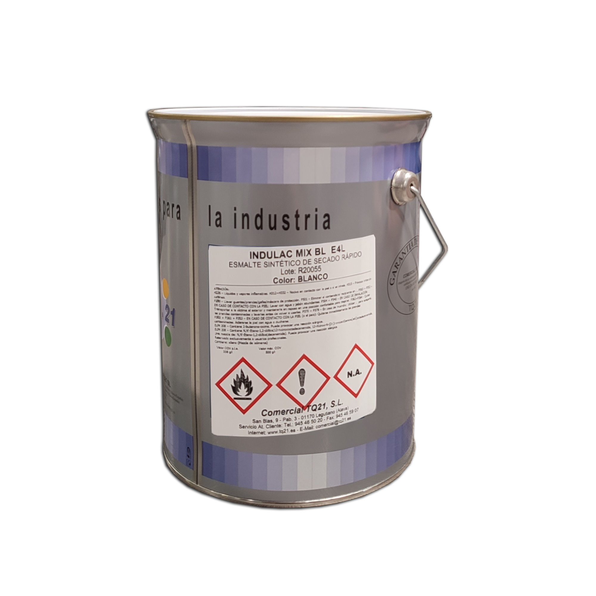 ESMALTE BRILLANTE SECADO RAPIDO RAL 4 LT - RAL 7013 Gris parduzco ...