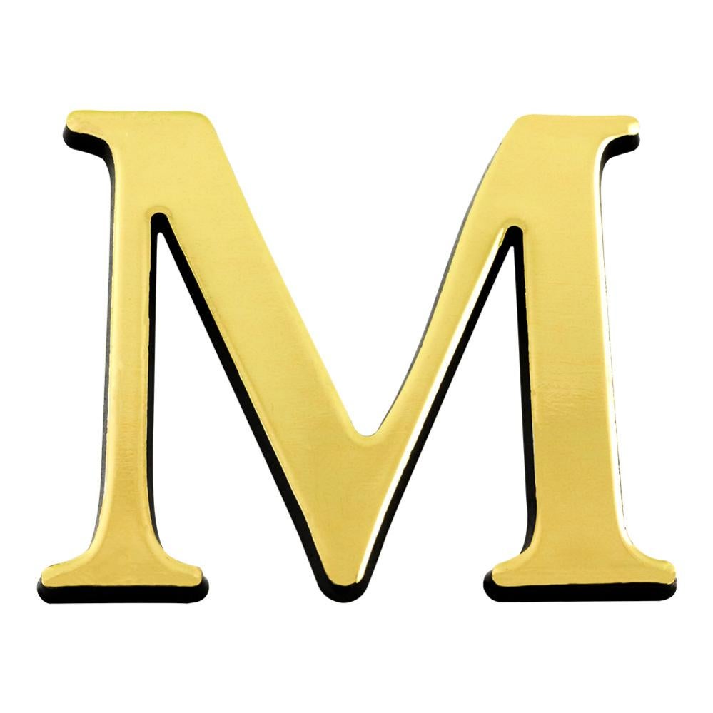 Lettre M Or Hauteur 60mm - 4623474 | Leroy Merlin