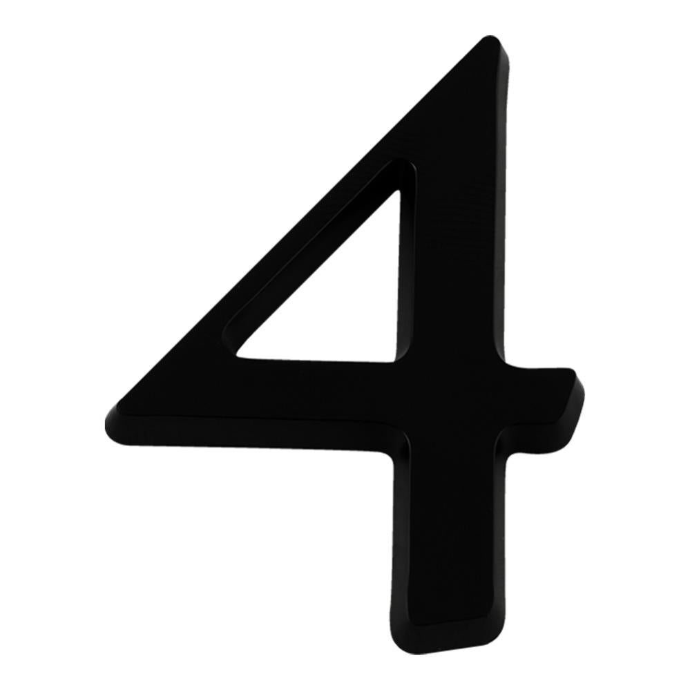 Chiffre 4 Noir Hauteur 25mm - 4620046 | Leroy Merlin
