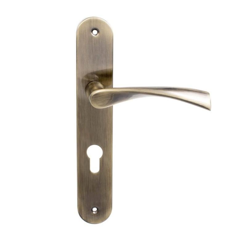 Poignée de porte NICOLE, patinée, insert 72mm | Leroy Merlin