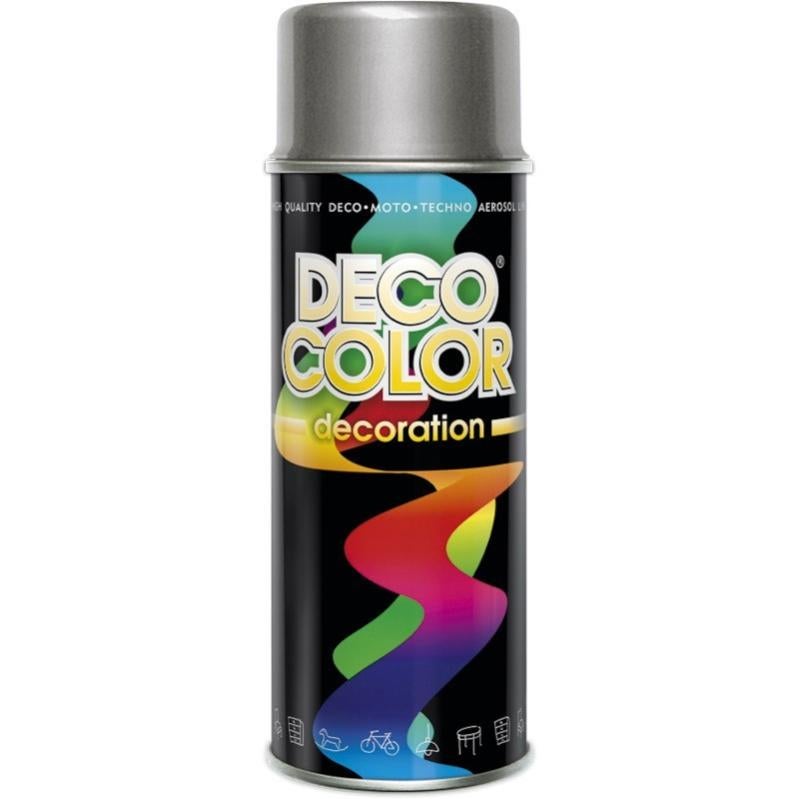 Bombe aréosol peinture déco en spray 400ml RAL 9006 aluminium | Leroy ...