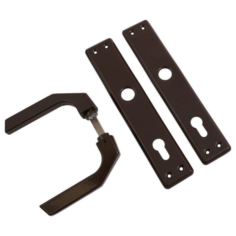 Poignée pour serrure de portail 90, insert marron T10mm | Leroy Merlin