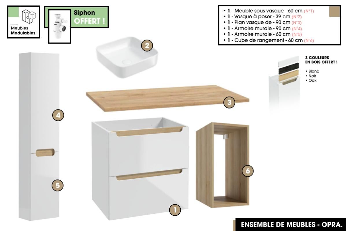 Set bagno completo - Mobili - Plan - Armadi - Cubo - Lavabo da appoggio ...