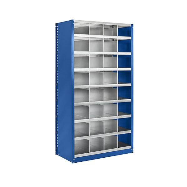 Eurokraft pro | Steckregal-System | Regalhöhe 1990 mm | 32 Fächer | BxT ...