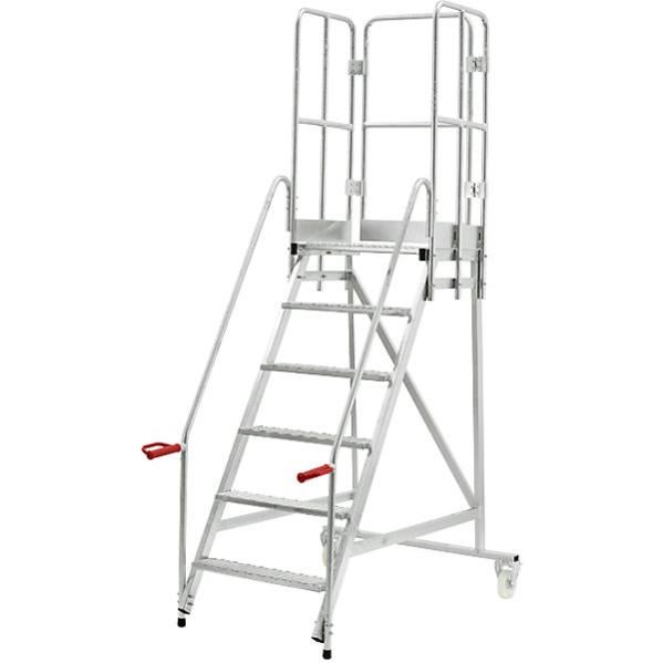 Eurokraft pro | Scala a palchetto mobile | zincata a fuoco incl ...