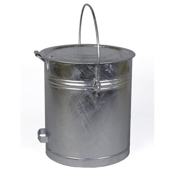 Kaiserkraft | Secchio in lamiera d'acciaio con coperchio incernierato ...
