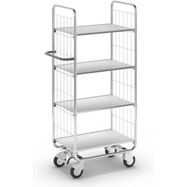 Kongamek | Carrello a ripiani zincato a fuoco | 4 ripiani | lungh x ...