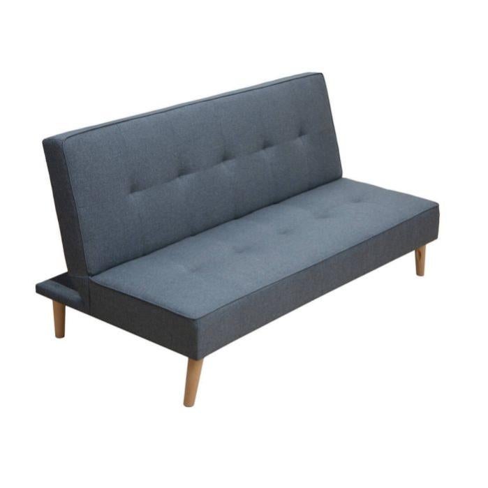 Sofá Cama Tiffany Apertura Clic Clac Tapizado Gris | Leroy Merlin