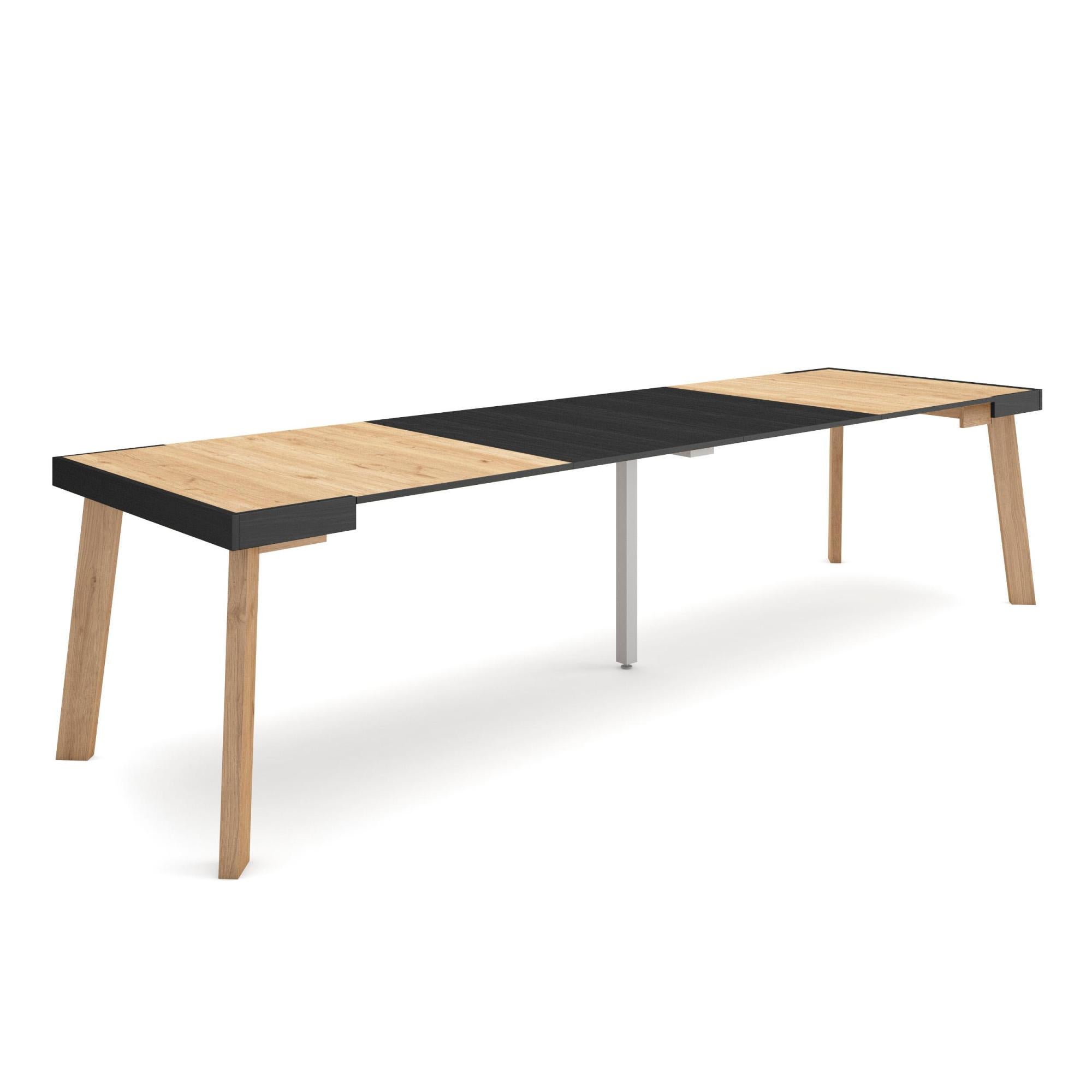 Mesa Consola extensible, 300, Para 14 comensales, Patas de madera ...