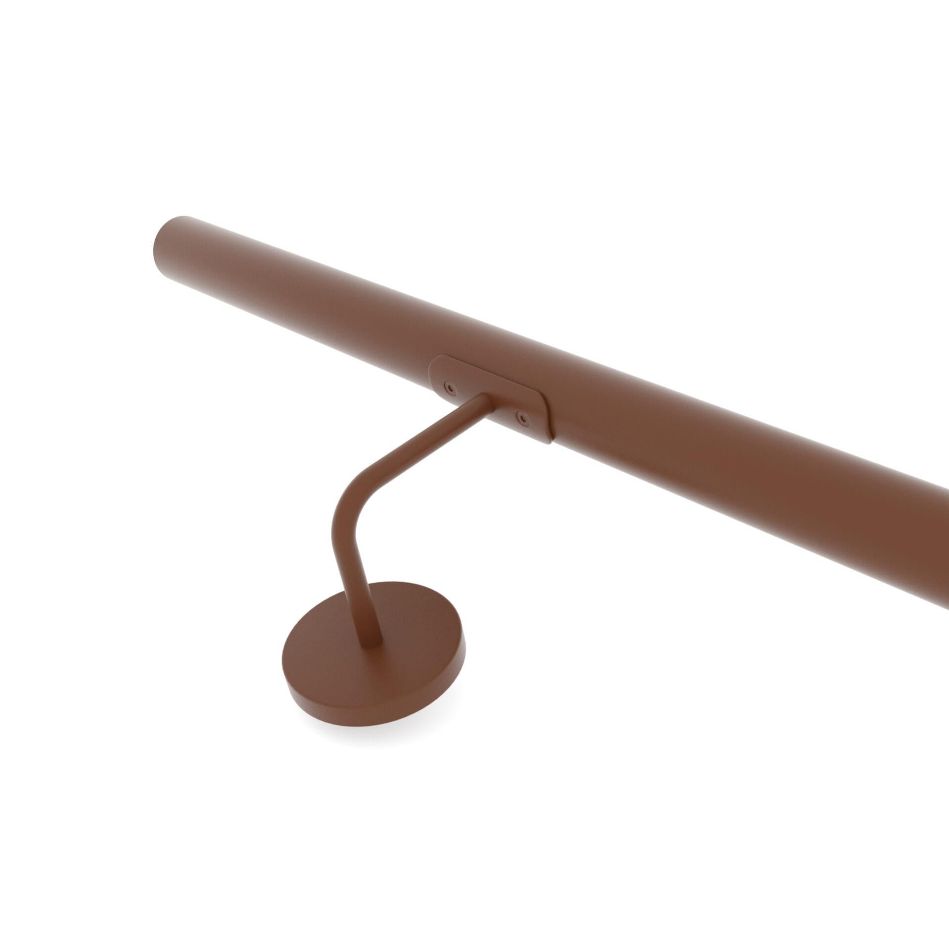 INOXLM Corrimano in acciaio diam. 42,4 mm L 160 cm verniciato corten ...