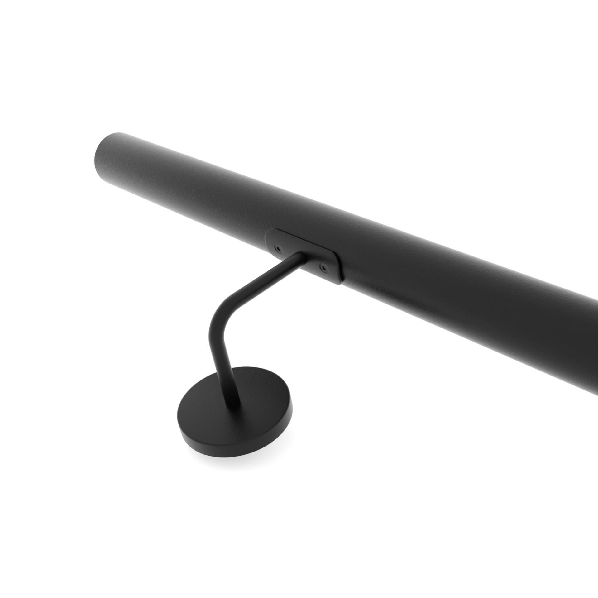INOXLM Corrimano in acciaio diam. 42,4 mm L 320 cm verniciato nero ...