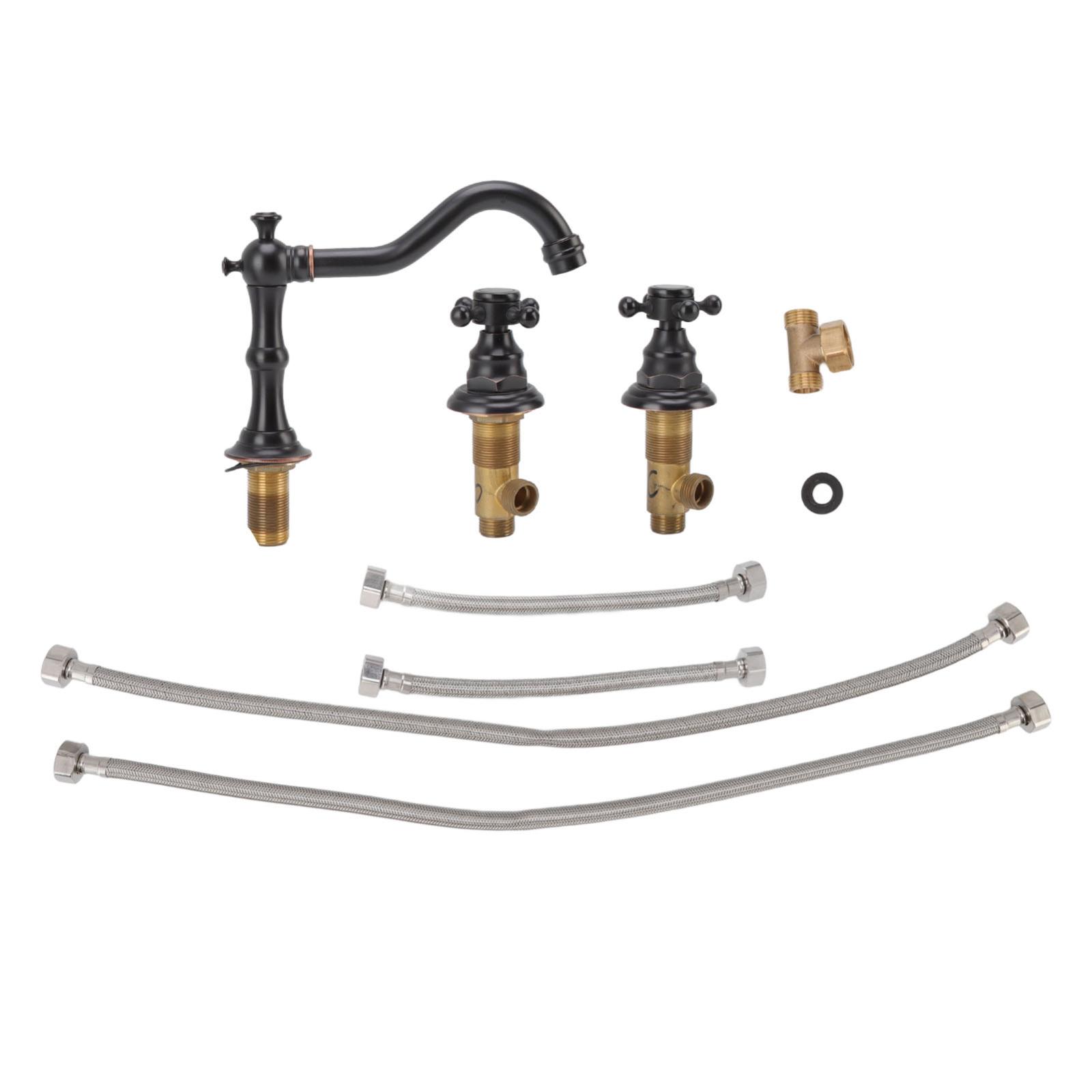 Rubinetto a doppia maniglia, realizzato in rame, resistente alle ...