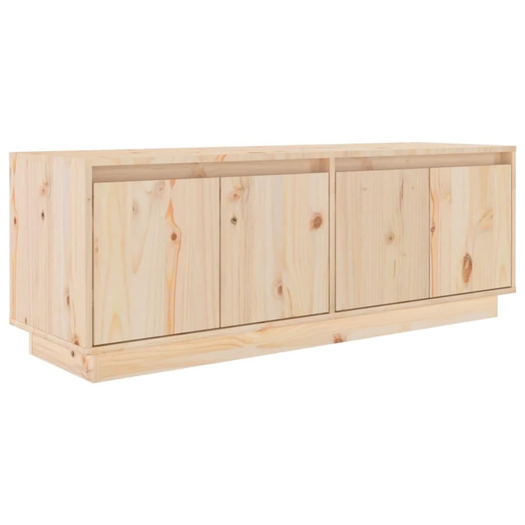 Mueble TV 110x34x40 cm Madera maciza de pino | Leroy Merlin
