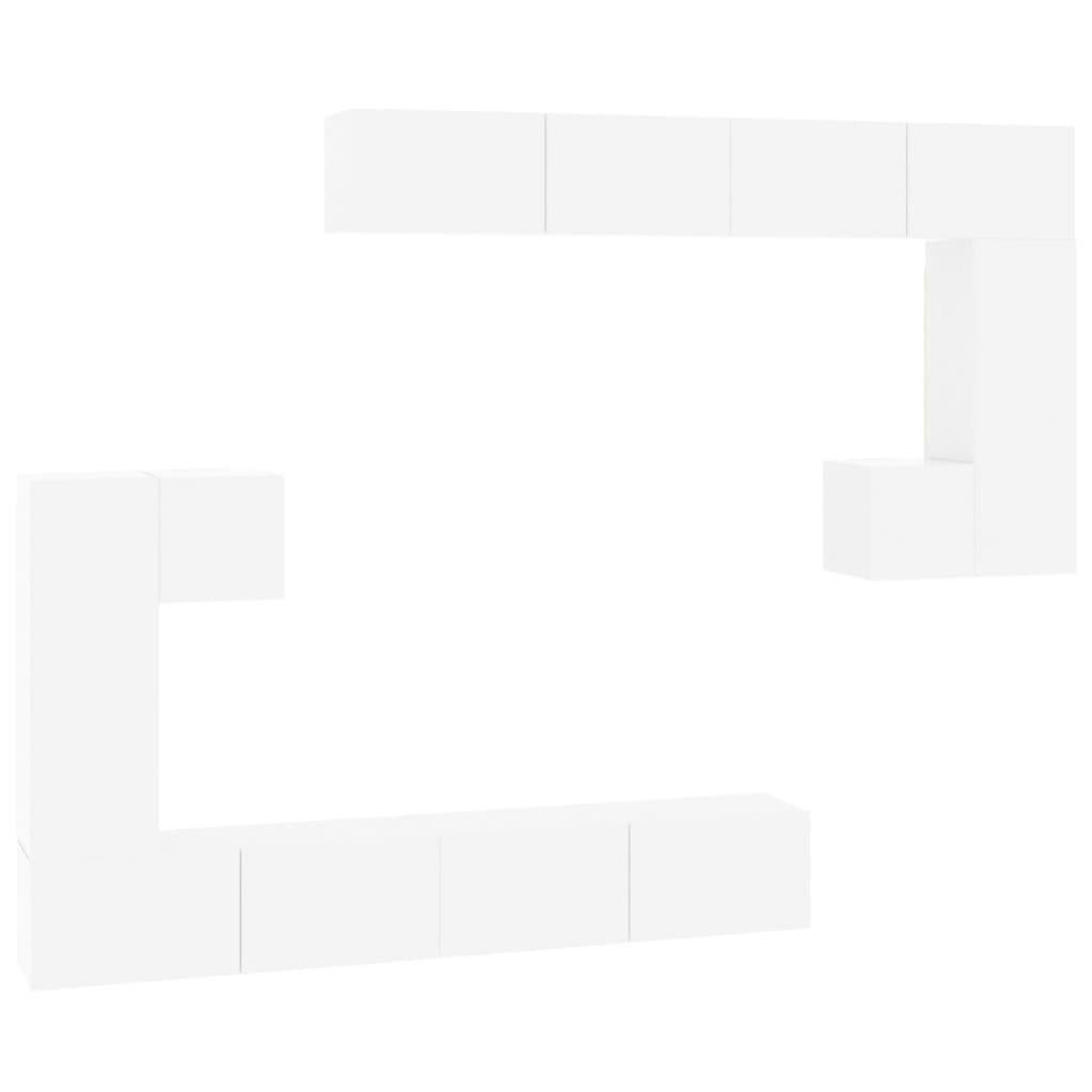 Mobile TV a parete MDF bianco lucido | Leroy Merlin